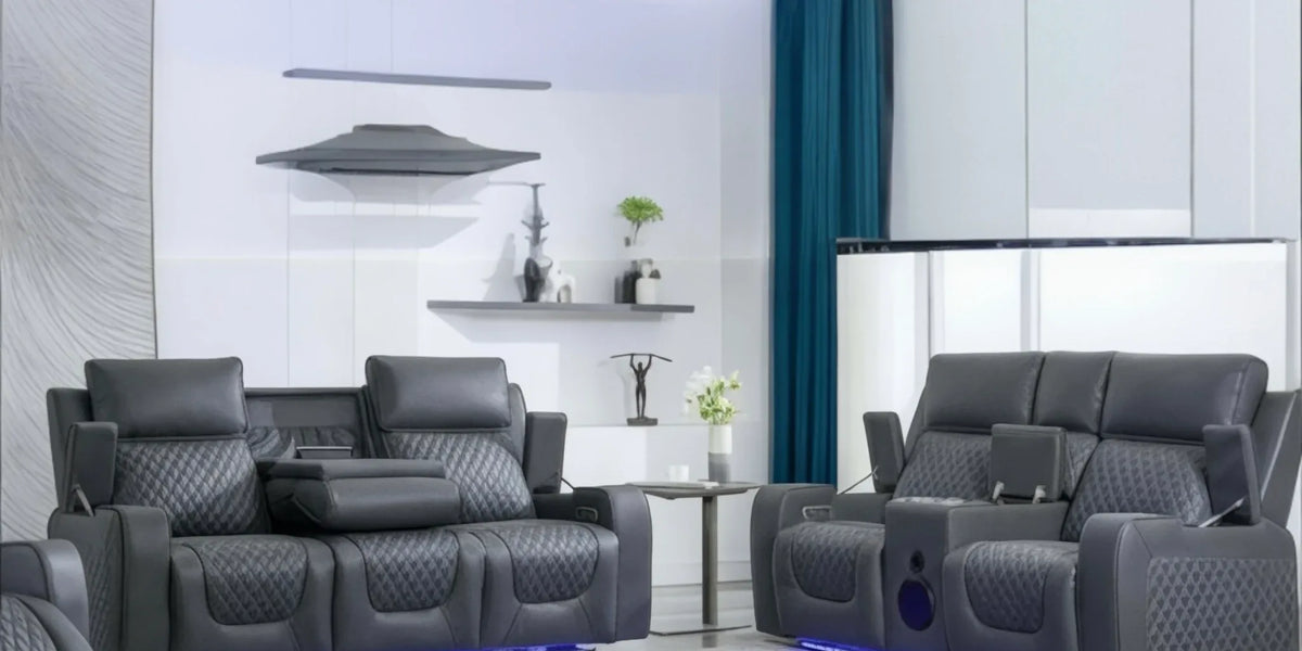 Buy 3+2 Electric Home Cinema Sofa Set | DF Beds
